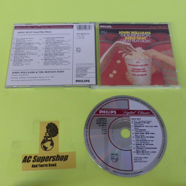 JOHN WILLIAMS BOSTON Pops Aisle Seat - CD Compact Disc $14.49 - PicClick CA