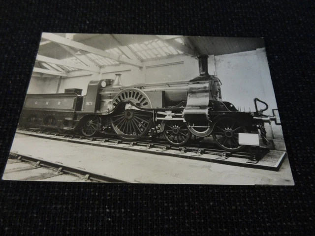 GREAT NORTHERN RAILWAY Single Wheel Engine No1 Steam Train Postcard ...