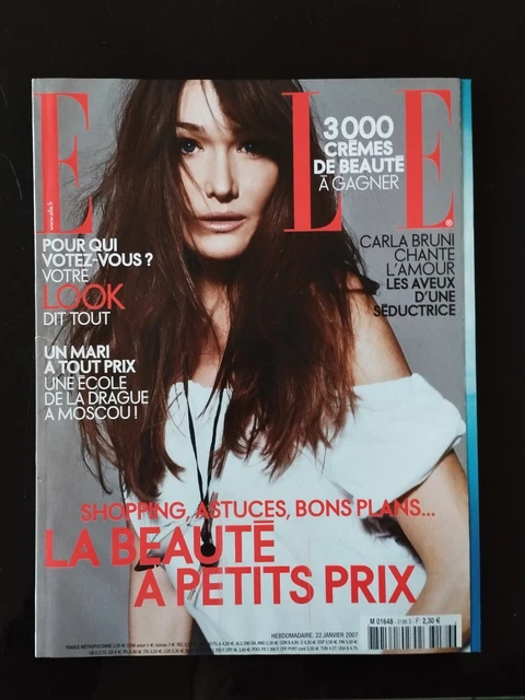 ELLE MAGAZINE DU 22/01/2007; Carla Bruni/ Kate Winslet/ Norah Jones EUR ...