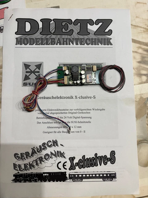 DIETZ SOUNDMODUL EXCL.S , Dampflok ,f.Digital ,für LGB,Piko G,Märklin ...