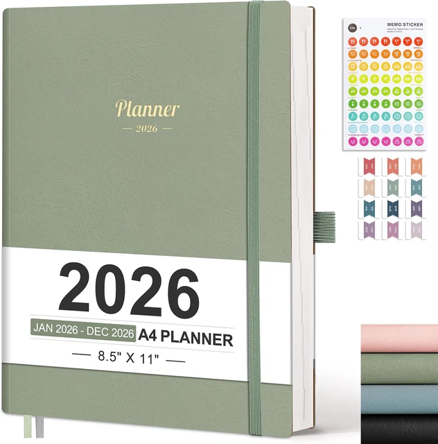 2026 PLANNER, WEEKLY and Monthly Planner 2026-2027, Large A4 8.5"X11 ...