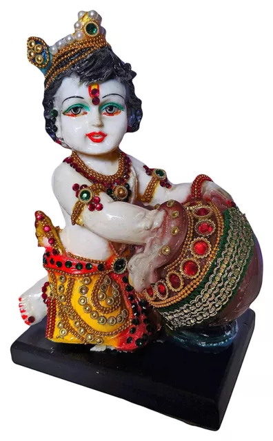 Traditional Resin Lord Krishna Idol Multicolour For Pooja Eur 3382 Picclick Fr
