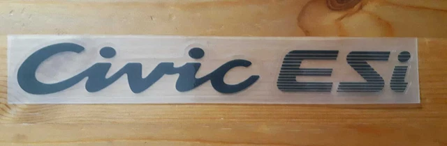 HONDA CIVIC 92-95 ESi ,Black Rear JDM Trunk Decal Sticker Hatchback ...
