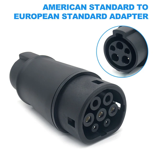 EV CHARGING ADAPTER Plug Type 1 to type 2 For Tesla 32A 7.2KW UK STOCK ...
