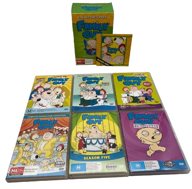 FAMILY GUY DVD Complete Series Collectors Boxset Season 1-5 &Uncovered ...