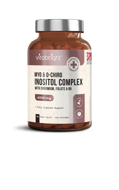 MYO INOSITOL D Chiro Inositol Tablets with Folate Chromium for PCOS ...