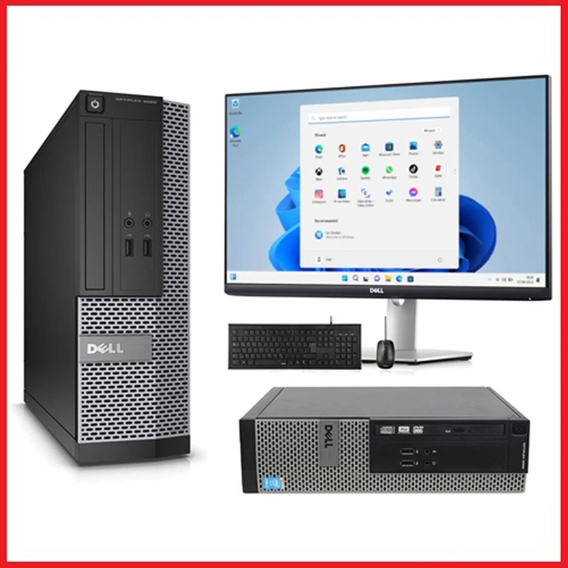 DELL OPTIPLEX 3010 SFF PC Computer & Monitor i5 Quad Core + SSD Lot & Windows 11 £74.85 ...