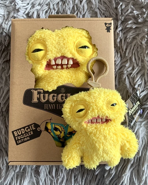 FUGGLER YELLOW SQUIDGE Budgie Fuggler & Mini Squidge V2 Keychain ...