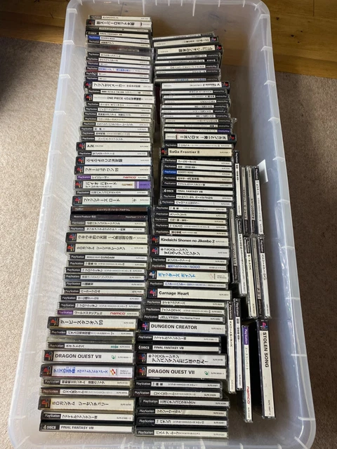 VINTAGE VIDEO GAME Collection Japanese PlayStation 1 PS1 Games x120 ...