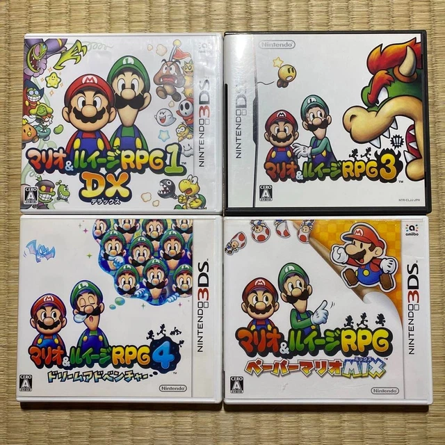 MARIO E LUIGI RPG 1 Dx, 3, 4 Sogno Adventure & Paper Mario Mix Set DS ...