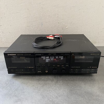 HI-FI LECTEUR K7 PIONEER CT-W710R stereo double cassette tape deck EUR ...