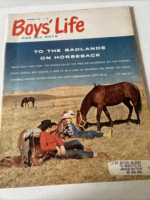 VTG 1961 BOYS Life Magazine To The Badlands On Horseback November BSA ...