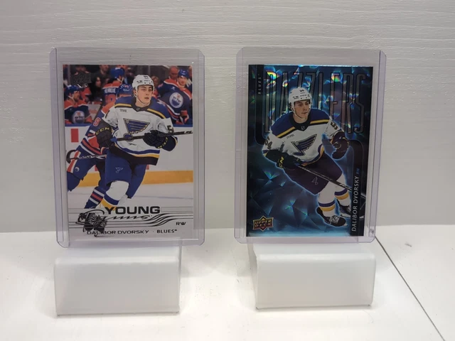 2025-26 UD SERIES 1 Dalibor Dvorsky #226 Young Guns RC + Blue Dazzlers ...