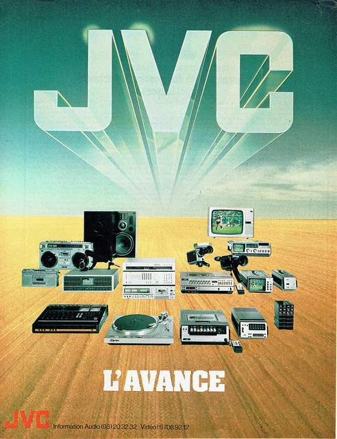PUBLICITÉ ADVERTISING 028 1980 JVC hi-fi téléviseurs caméro ampli EUR 3 ...