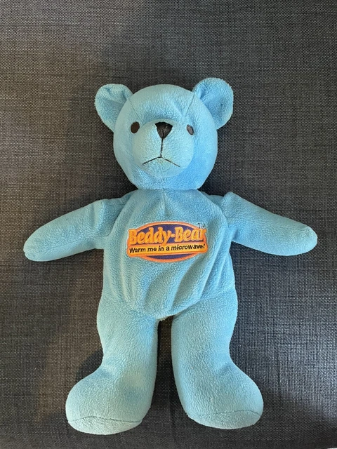 BEDDY BEAR BLUE 12” Microwaveable Teddy Bear Plush Soft Cuddly Toy ...