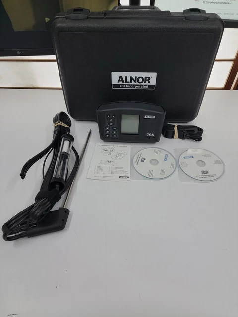 ALNOR COMBUSTION GAS Analyzer with O2, CO, Draft and Flue and Air ...