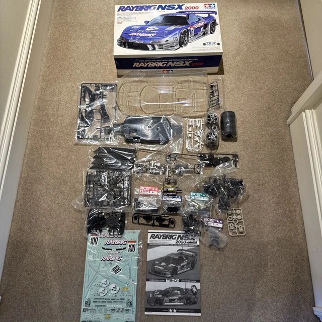 VINTAGE TAMIYA RAYBRIG NSX 2000 RC TB-01 1/10 KIT NIB RARE 58262 £240. ...