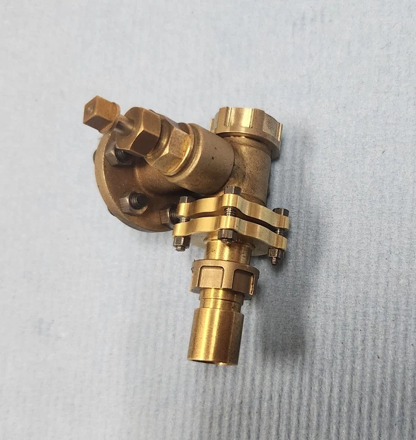 LIVE STEAM SUPERSCALE Locomotive Nathan Boiler Check Valve 1.6" Scale ...