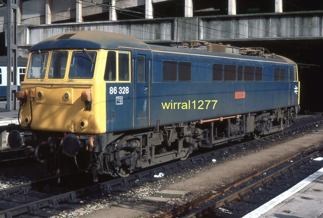 ORIGINAL RAILWAY SLIDE Class 86 86238 at Birmingham New Street 10.86 £3 ...
