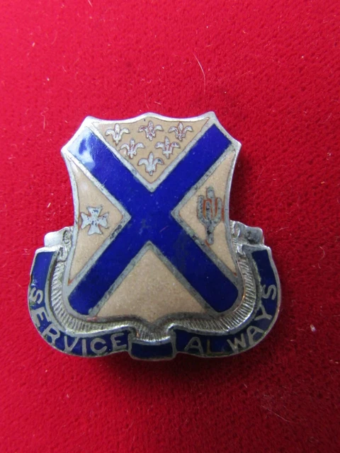RARE WW2 US Army 103 QUARTERMASTER Unit Crest "Service Always",Theater ...