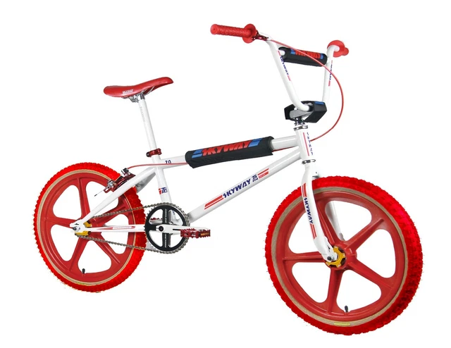 SKYWAY TA 20 Replica BMX Bike 2022 - White/Red W/ Gold Collectors Rivet ...