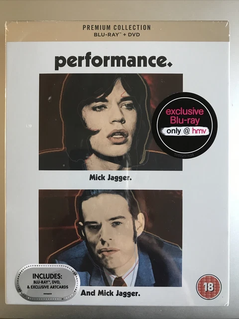 PERFORMANCE 1970 BLU-RAY Dvd Mick Jagger Premium Dual Hmv Exclusive New ...