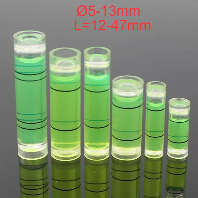 CYLINDER CIRCULAR UNIVERSAL VIAL Bubble Spirit Level Tripod Measuring ...