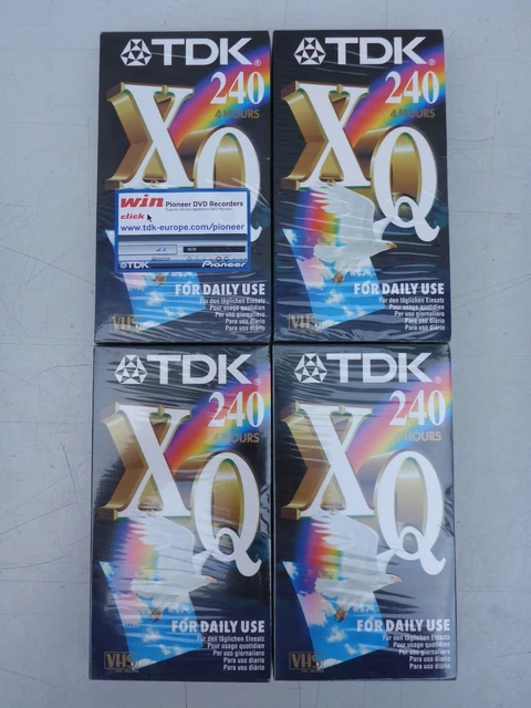 4X ALTE UNBENUTZTE VHS Videokassette TDK XQ 240 EUR 17,78 - PicClick DE