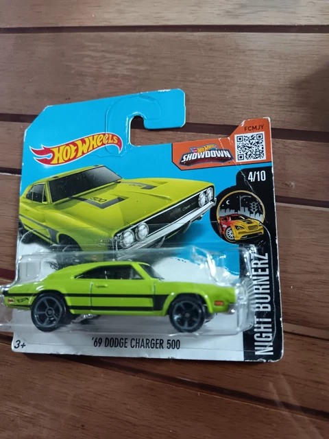 HOT WHEELS NIGHT Burnerz 2016 '69 Dodge Charger 500 Verte EUR 4,00 ...