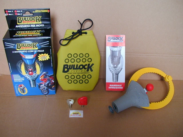 2 ANTI-THEFT BULLOCK BIKE Motorcycle Wheel Lock Models Available S&M - NEW £4.99 - PicClick UK
