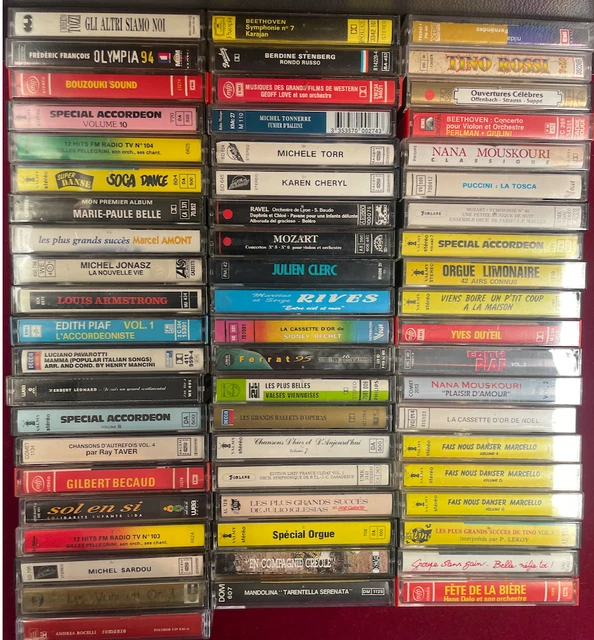 LOT DE 60 K7 AUDIO CASSETTE Classiques variétés EUR 45,00 - PicClick FR