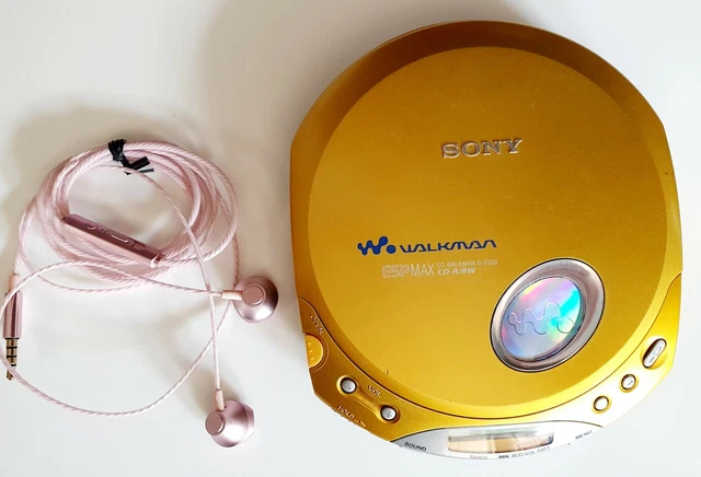 EXTREMELY RARE GOLD Limited Edition SONY D-E350 Walkman ESPMAX CD-r/rw ...