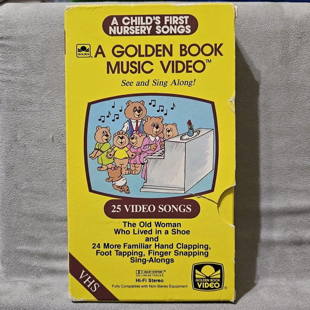 A CHILD'S FIRST NURSERY SONGS (25 Songs) - 1990 Australian Golden Book ...