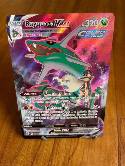 CARTA POKEMON RAYQUAZA V Max Trainer Gallery Rara Ita Tempesta ...