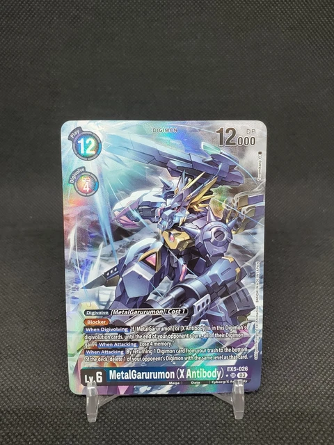 METALGARURUMON (X ANTIBODY) EX5-026 SR Alternate Art Animal Colosseum NM Digimon $29.99 ...