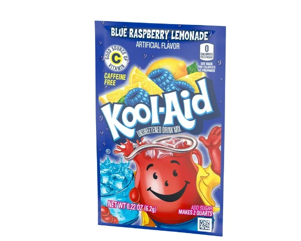 KOOL-AID BLUE RASPBERRY Lemonade Unsweetened Soft Drink Mix 12 Pack $12 ...