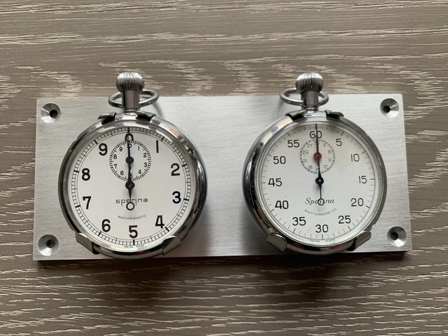 SPERINA SWISS MADE Stopwatch Set Dashboard Rally Timer £155.00 ...