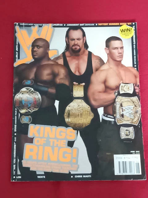 WWE MAGAZINE JUNE 2007 John Cena, Undertaker, Bobby Lashley Cover. £5. ...