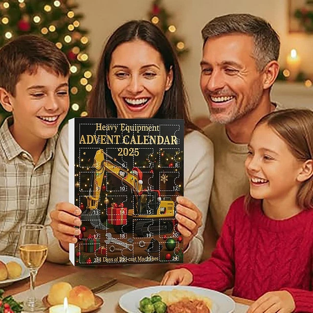 HEAVY EQUIPMENT ADVENT Calendar 2025, 24 Days Christmas Countdown ...