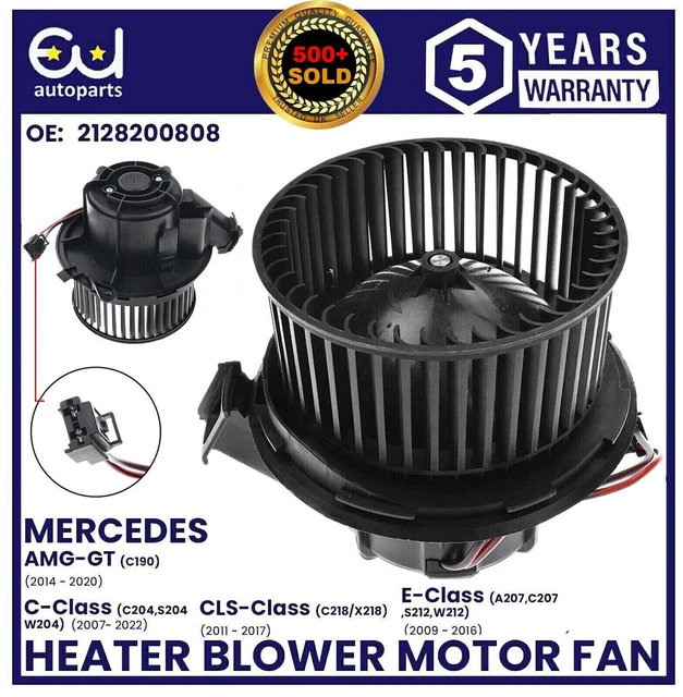 HEATER BLOWER MOTOR Fan For Mercedes C Cls E Glk Sl-Class Amg ...