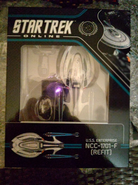 STAR TREK ONLINE USS Enterprise NCC-1701-F Refit Model Ship Eaglemoss ...