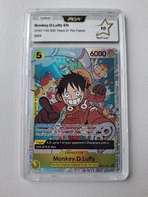 CARTE ONE PIECE PCA 10 Monkey D Luffy SR EN Op07-109 Ultra Rare PCA 10 EUR 19,99 - PicClick FR