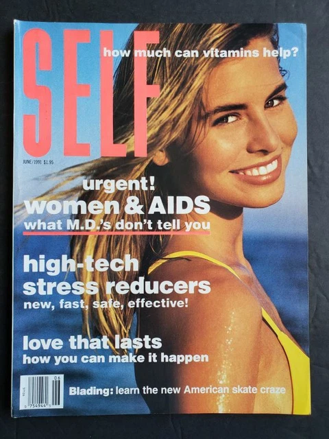 VINTAGE GIUGNO 1991 SELF magazine NIKI TAYLOR Sophia Loren Rachel ...