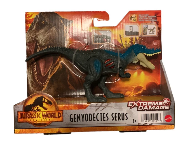 JURASSIC WORLD DOMINION Genyodectes Serus 6” Extreme Damage Mattel 2022 ...