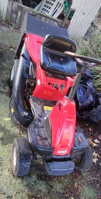 24& RIDE ON Lawn mower Lawnflite MiniRider 60RDE Grass Collection UNDER ...