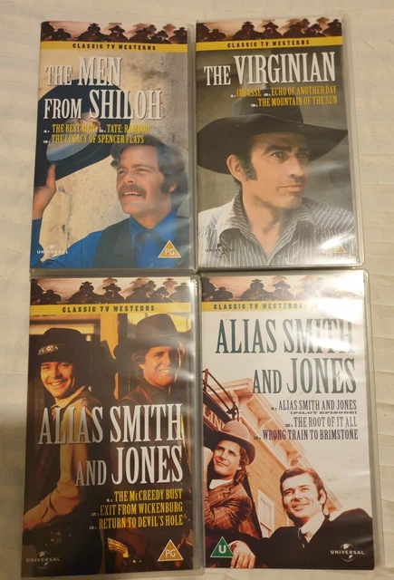 CLASSIC TV WESTERNS. Four VHS tapes, each with 3 classic Western films ...
