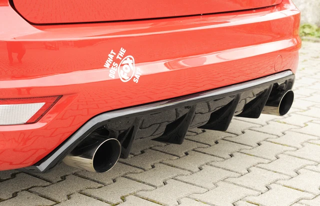 FORD FOCUS ST MK2 Facelift RIEGER Rear Bumper Insert / Diffuser Gloss ...