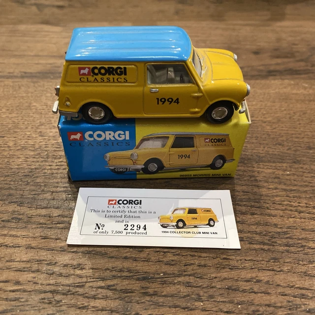 CORGI 96955 MORRIS mini van collector Club 10th Anniversary 1984-1994 ...