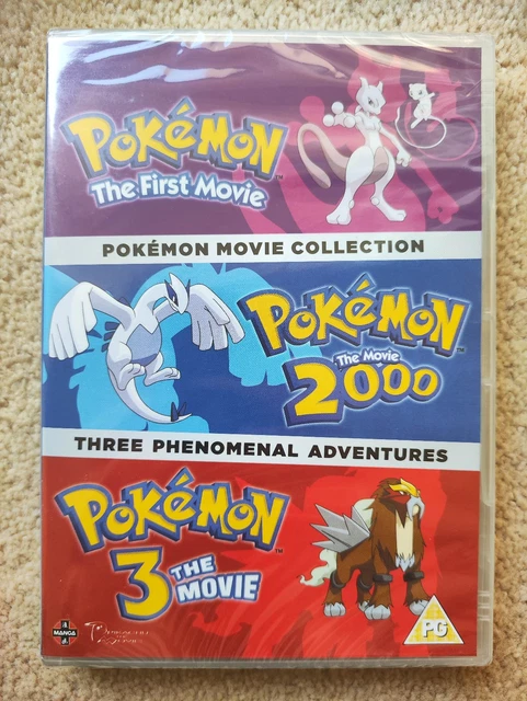 POKEMON MOVIE COLLECTION 1-3 - First/2000/3 Box Set - UK Reg 2 NEW ...