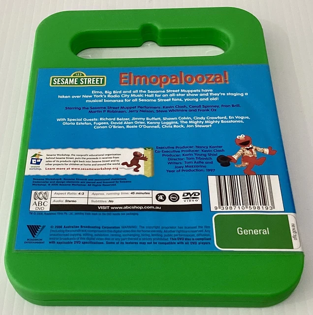 SESAME STREET ELMOPALOOZA! DVD Region 4 Free Post ABC For Kids $9.90 ...